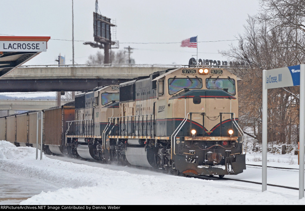 BNSF 9705, CP's Tomah Sub.